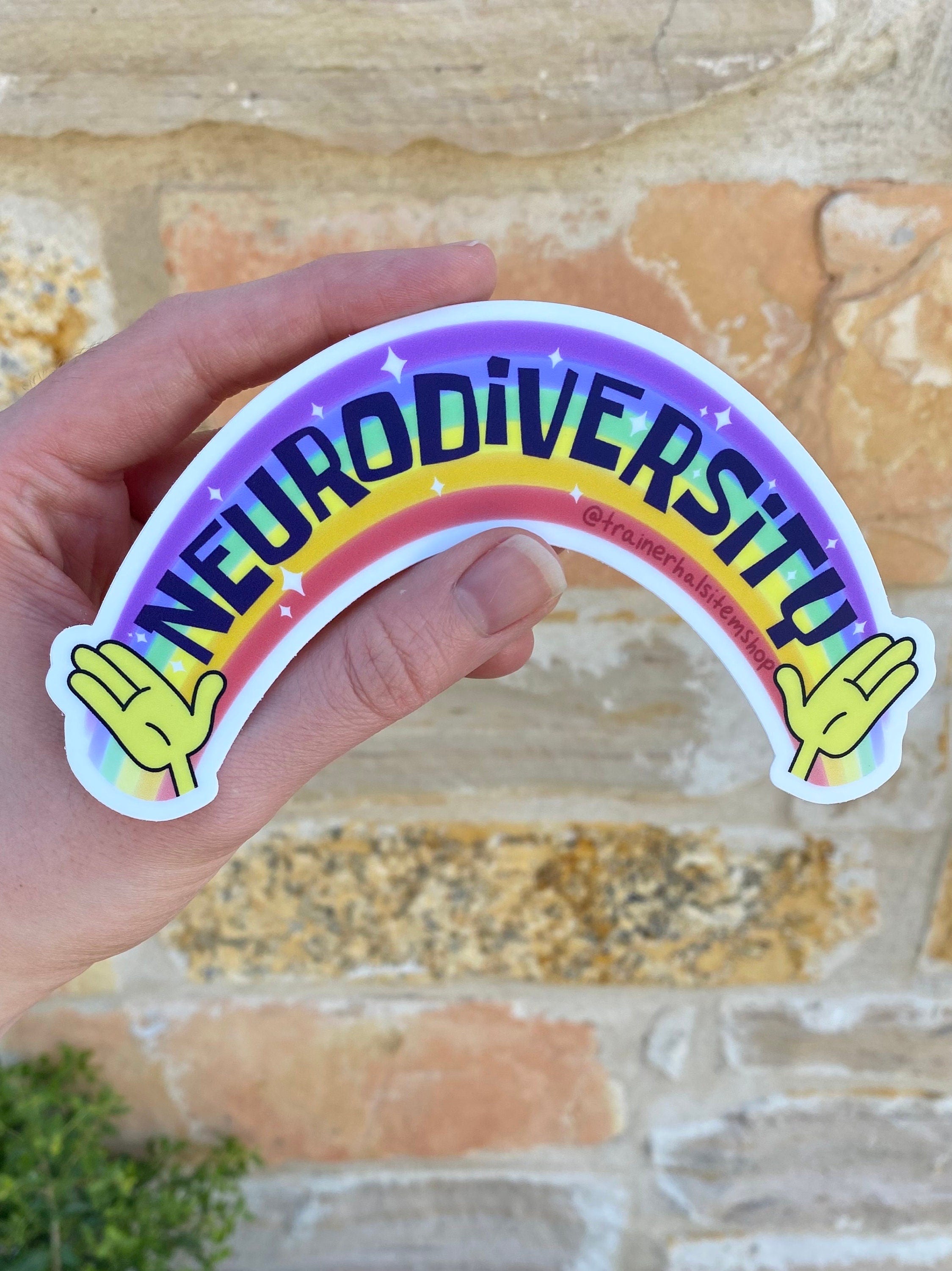Neurodiversity Rainbow Bumper Sticker | Autism & ADHD Awareness ...
